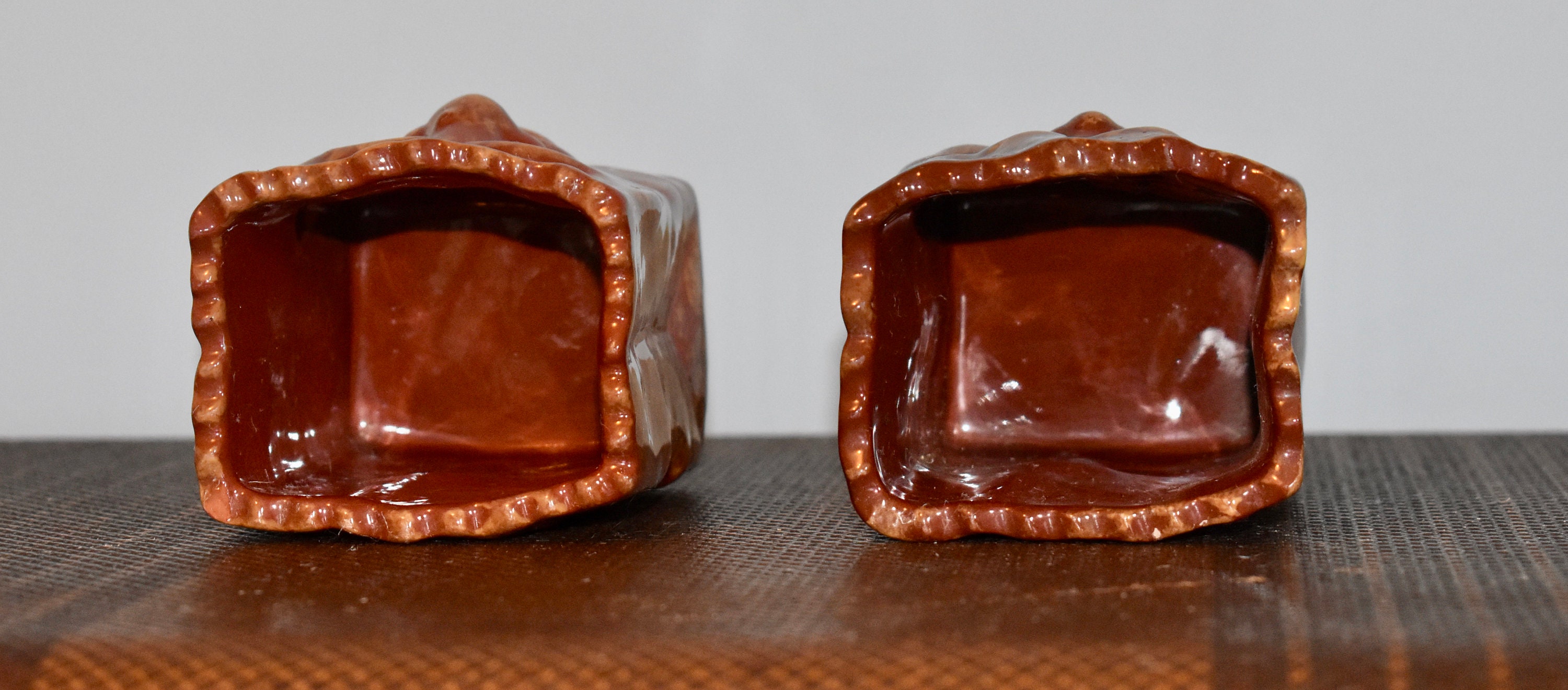 Vintage Ceramic Paper Bag Jack O'lantern Candle Holders - Etsy