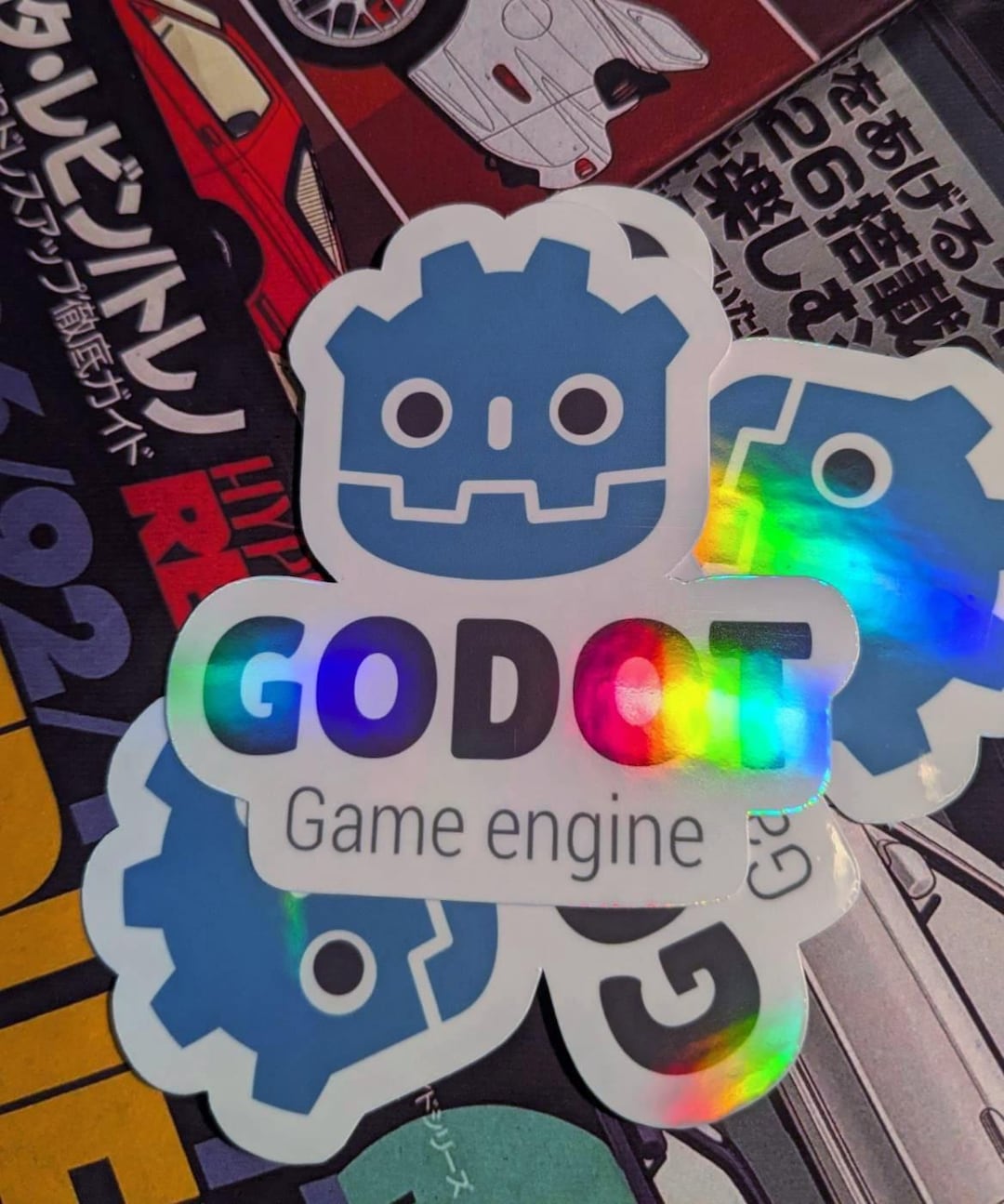 GODOT Game Engine Logo Weatherproof Laminated Sticker - Programmer ...