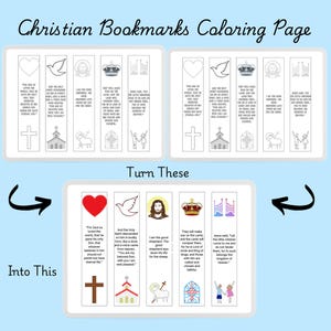 Printable Bible Bookmarks Coloring Page - Etsy