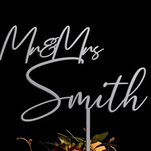 Personalized Cake Toppers for Weddings, Wedding Cake Sign Minimalist ...