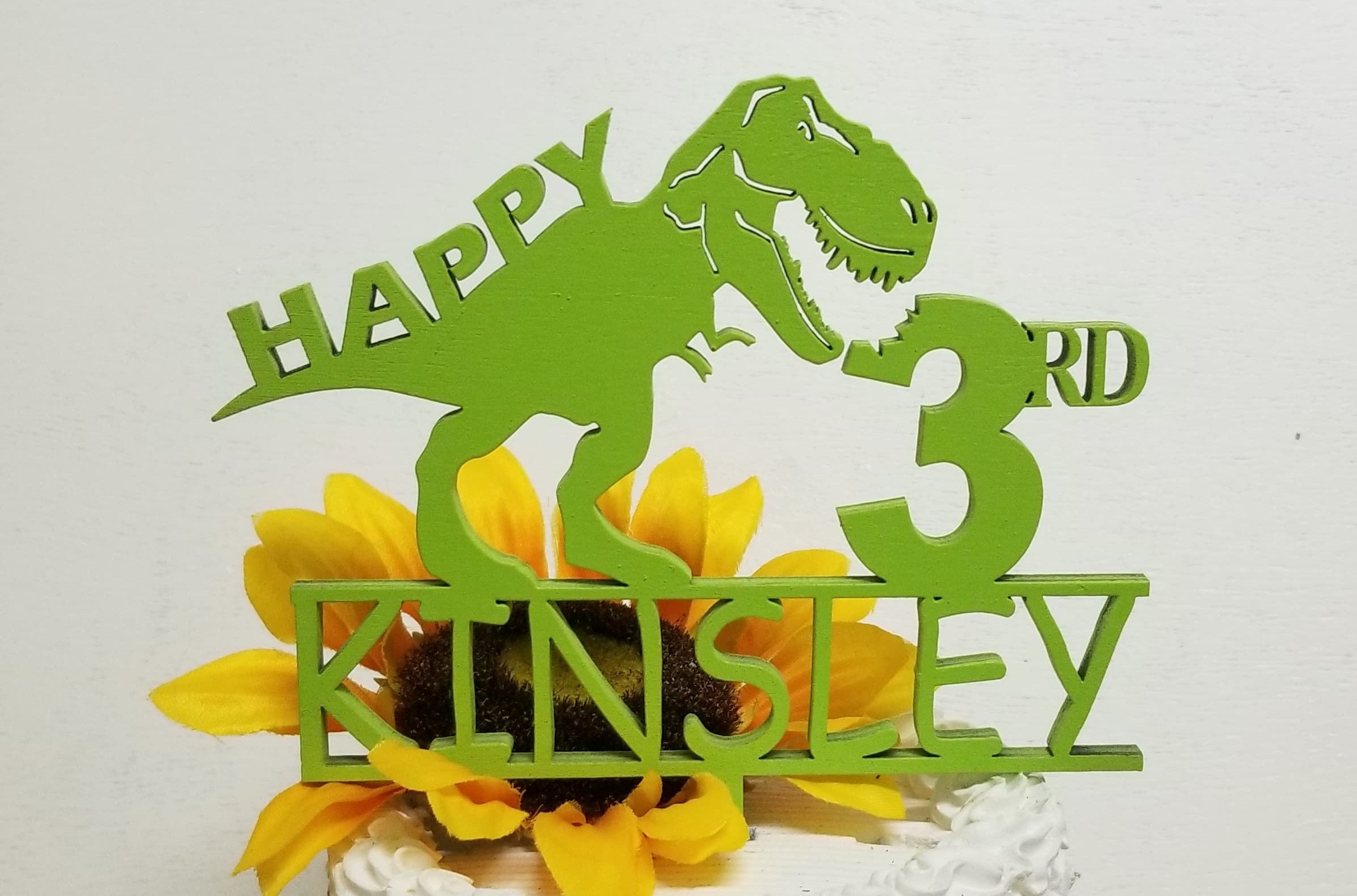 Dinosaur Cake Topper T-rex Birthday Cake Topper Custom - Etsy