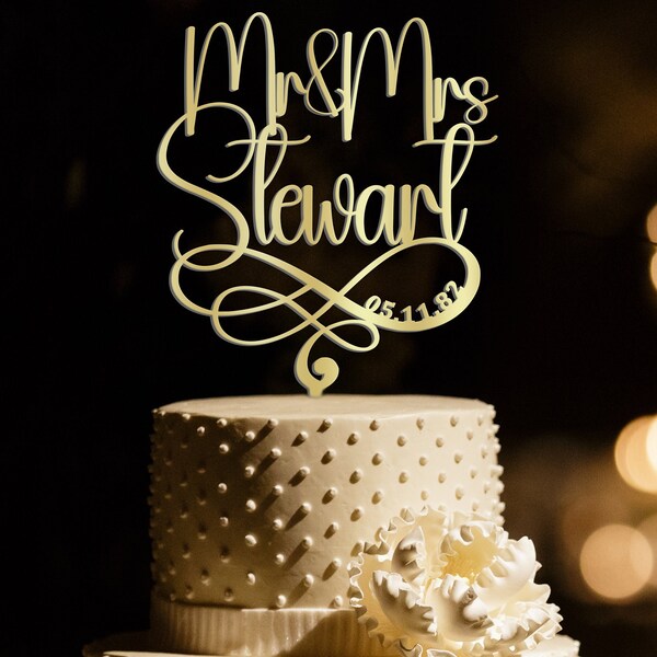 Infinity Cake Topper - Etsy