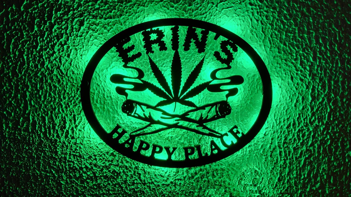 Personalized Cannabis Neon Sign 420 Weed Sign Grow Room - Etsy