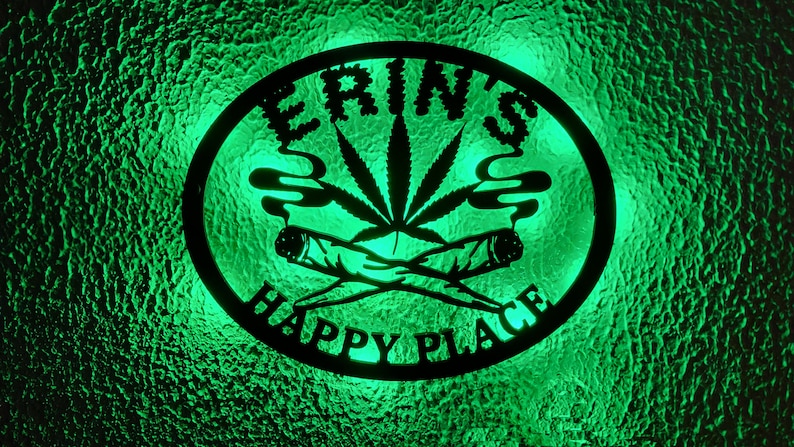 Personalized Cannabis Neon Sign 420 Weed Sign Grow Room - Etsy