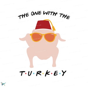 Friends Turkey SVG Vector Art, Friendsgiving SVG for Cricut Silhouette ...