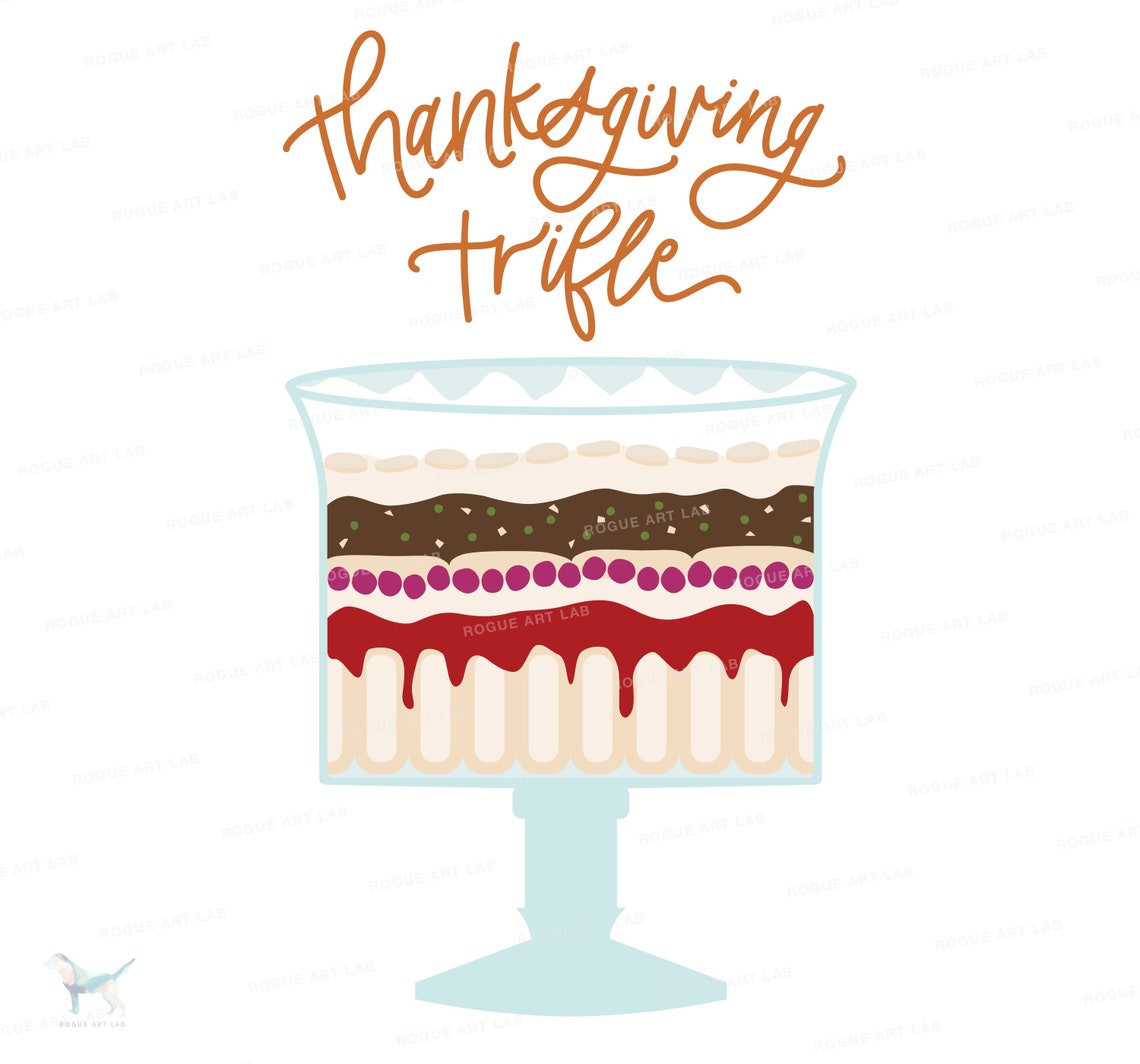 Rachel's English Trifle SVG Vector Art Friendsgiving SVG - Etsy