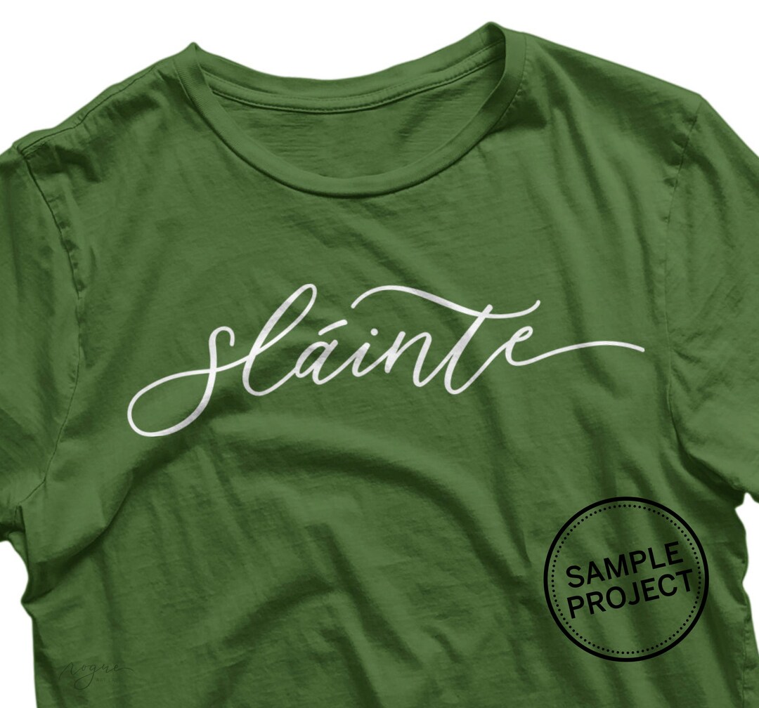 Sláinte SVG Vector Art, St. Patrick's Day Irish Gaelic Cheers SVG for ...