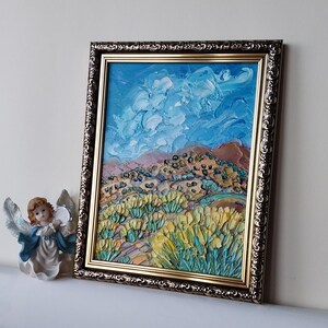 Rabbit Brush Plant Art New Mexico Landscape Painting Southwest Desert ...