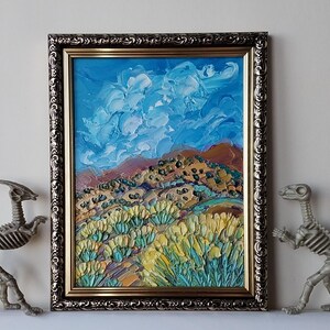 Rabbit Brush Plant Art New Mexico Landscape Painting Southwest Desert ...