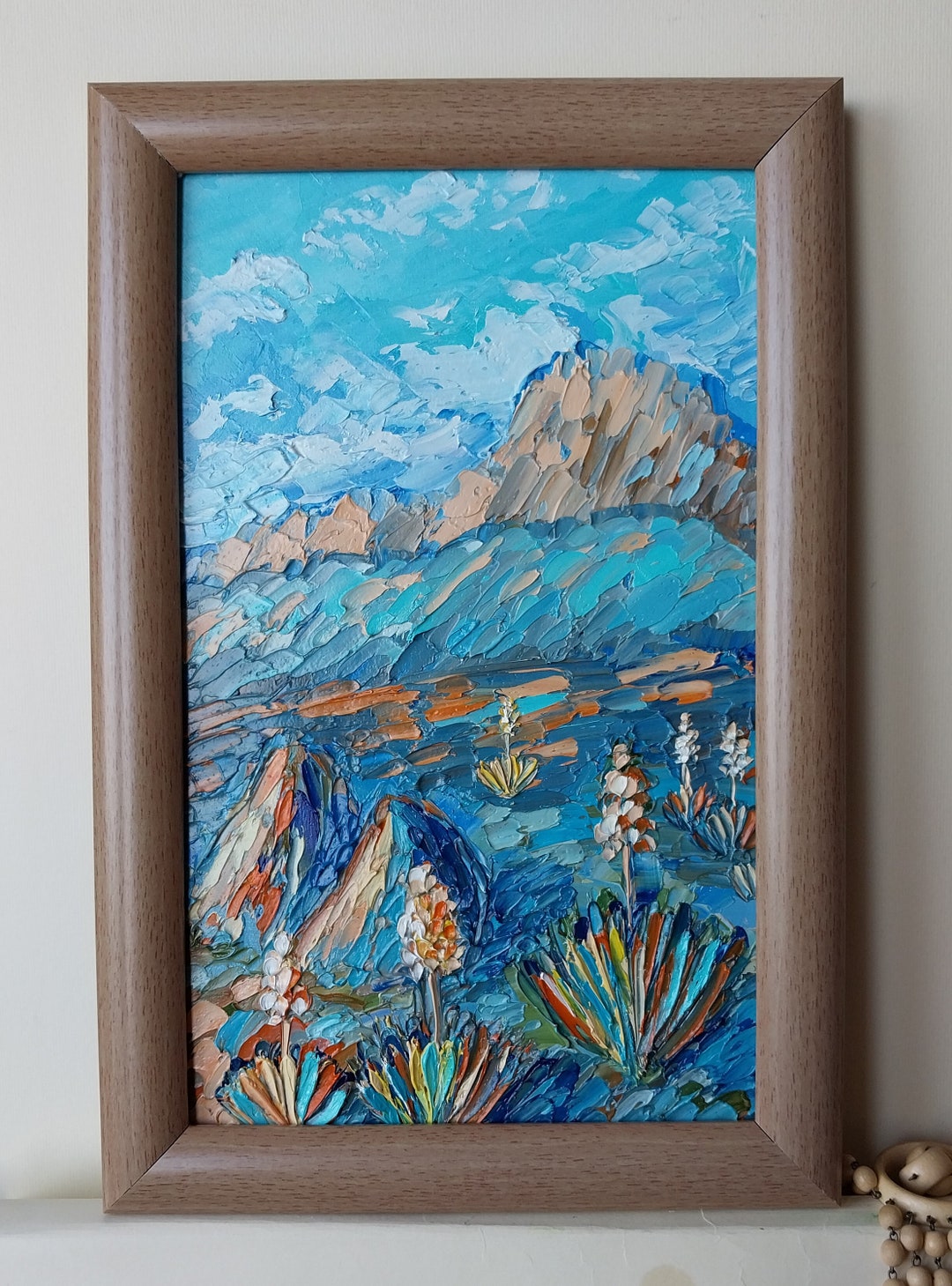 Yucca Art Framed Yucca Painting Original New Mexico Desert Southwest ...