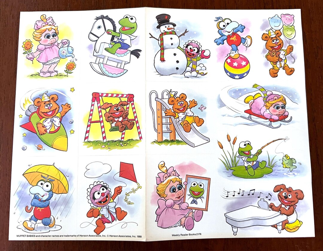 Vintage Muppet Babies Muppets Stickers 1980s - Etsy