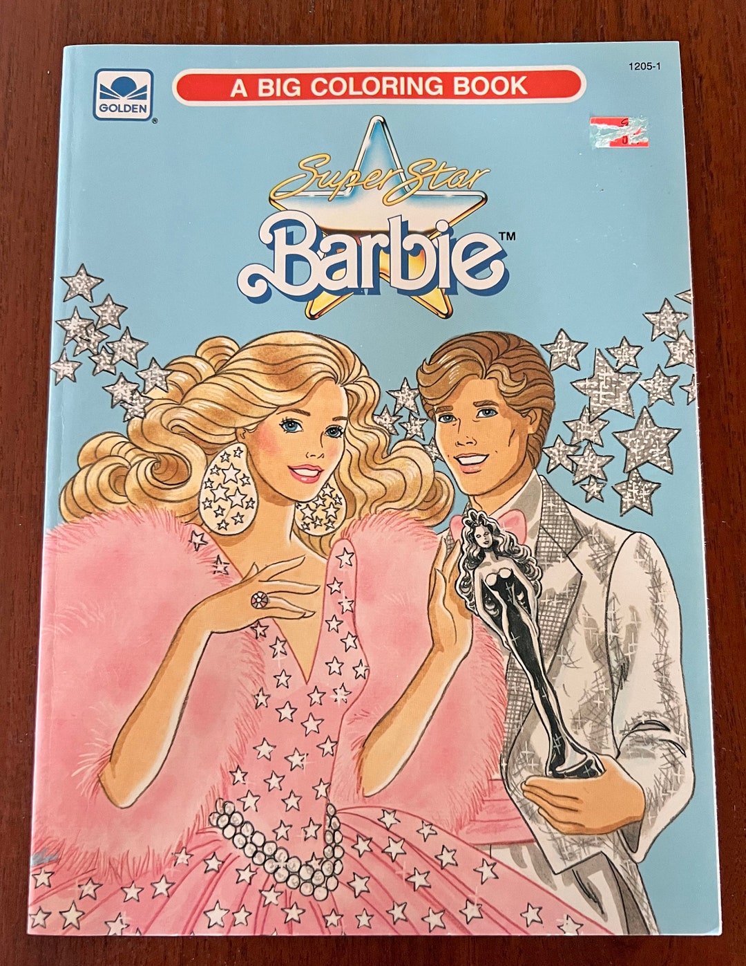 Vintage Superstar Barbie Coloring Book 1990 Golden Book Unused NOS - Etsy