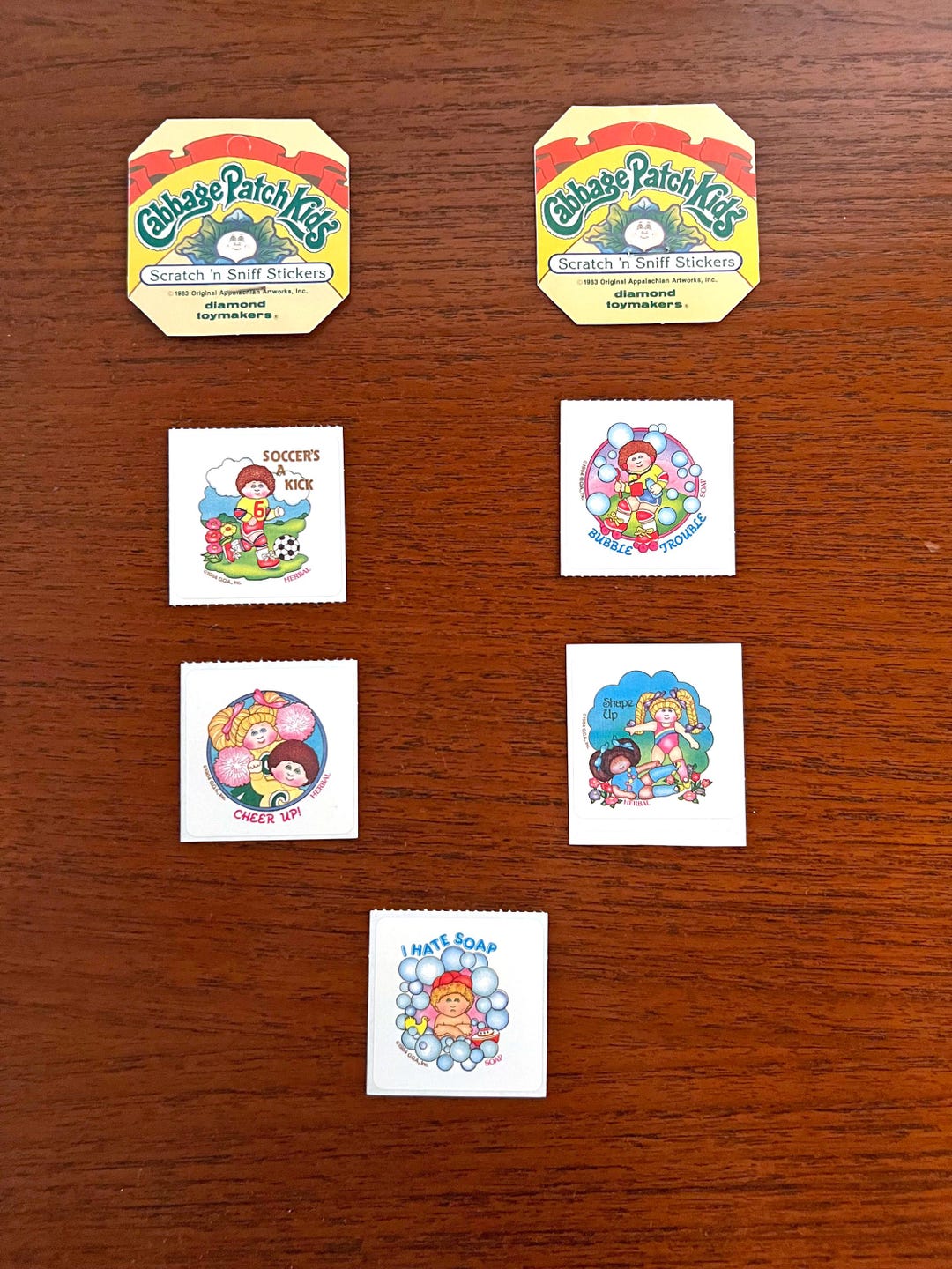 Vintage 1980s Cabbage Patch Kids Scented Stickers Unstuck New - Etsy