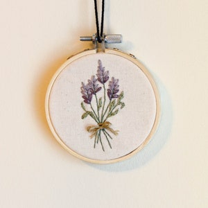Lavender Mini Embroidery Hoop, Wall Decor, Spring Decorations, Gift for ...