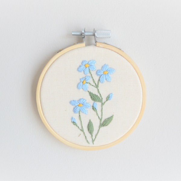 Forget Me Not Embroidery Design - Etsy