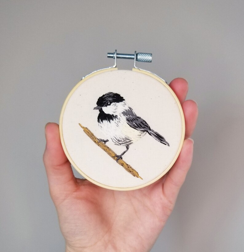 Chickadee Mini Embroidery Hoop, Wall Decor, Spring Decorations, Gift ...