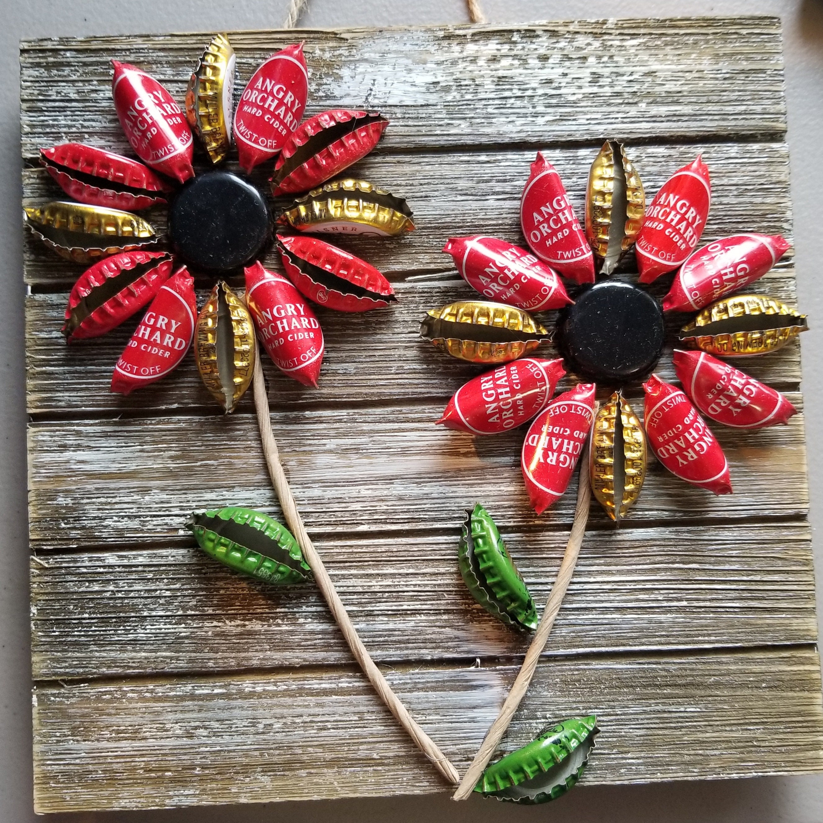 Double Flower-bottle Caps - Etsy