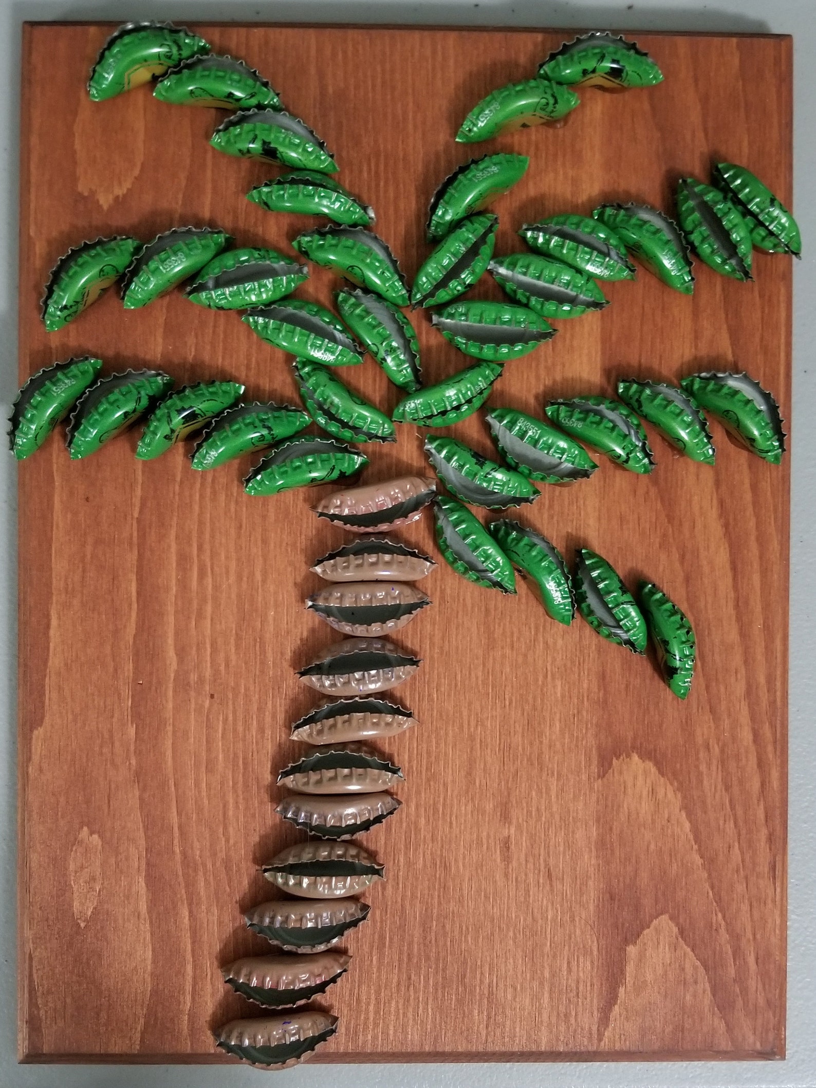 Palm Tree Bottle Cap Art - Etsy
