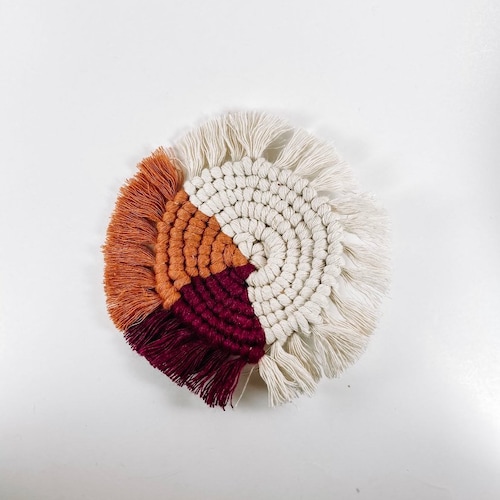 Knotted Coasters 2pk or 4pk Macrame Coasters Boho - Etsy