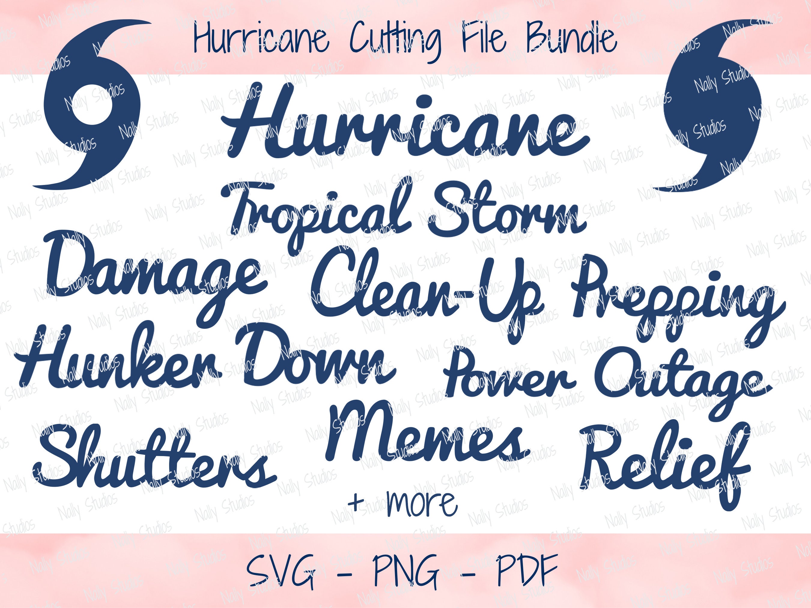Hurricane SVG Bundle Tropical Storm SVG Weather Svg Power - Etsy Hong Kong