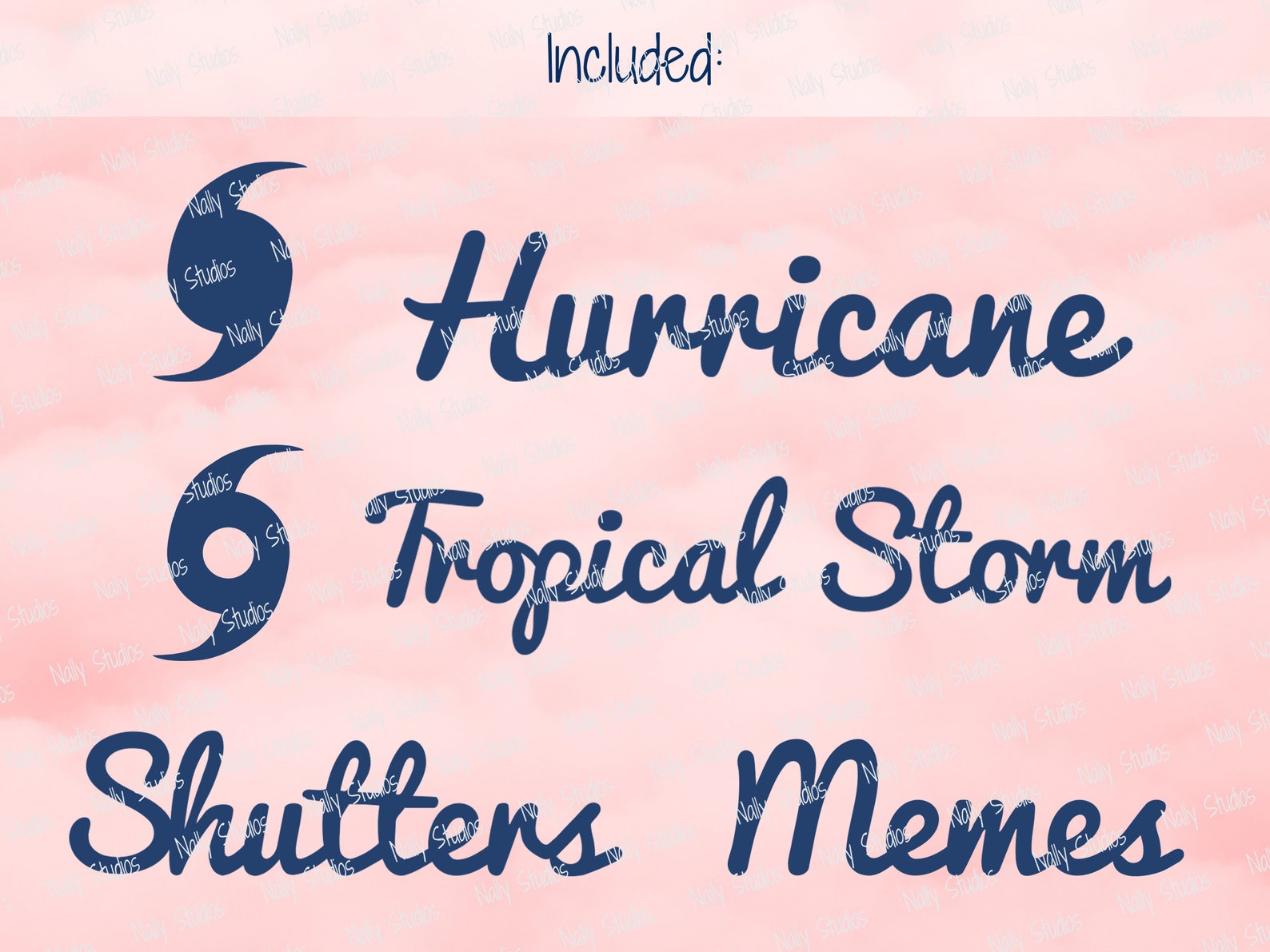 Hurricane SVG Bundle, Tropical Storm SVG, Weather Svg, Power Outage Svg ...