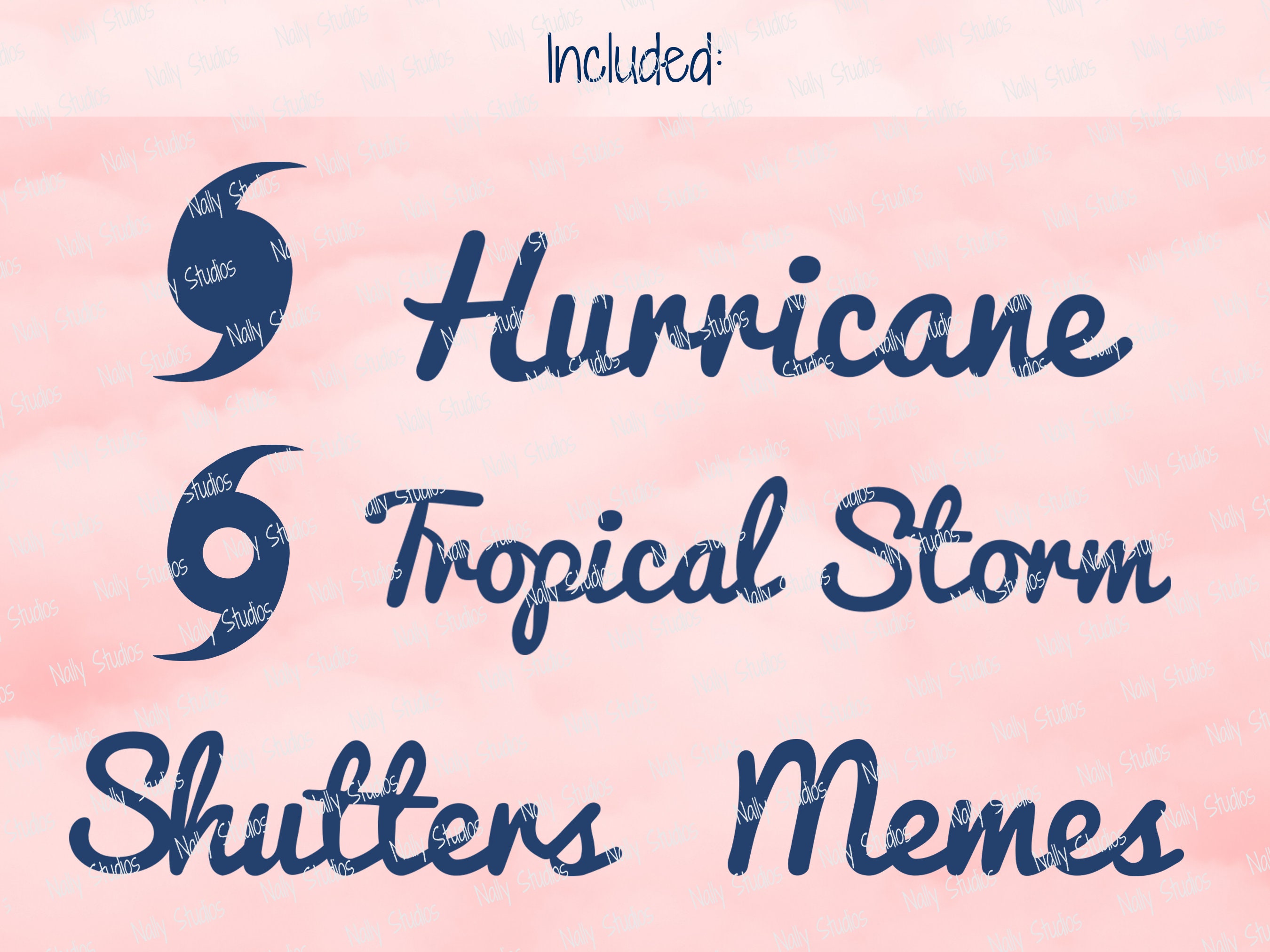 Hurricane SVG Bundle, Tropical Storm SVG, Weather Svg, Power Outage Svg ...