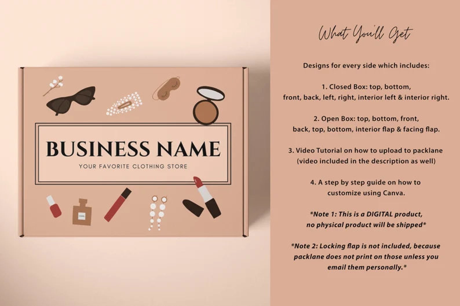 Subscription Box Design Editable Mailer Box Design Template | Etsy