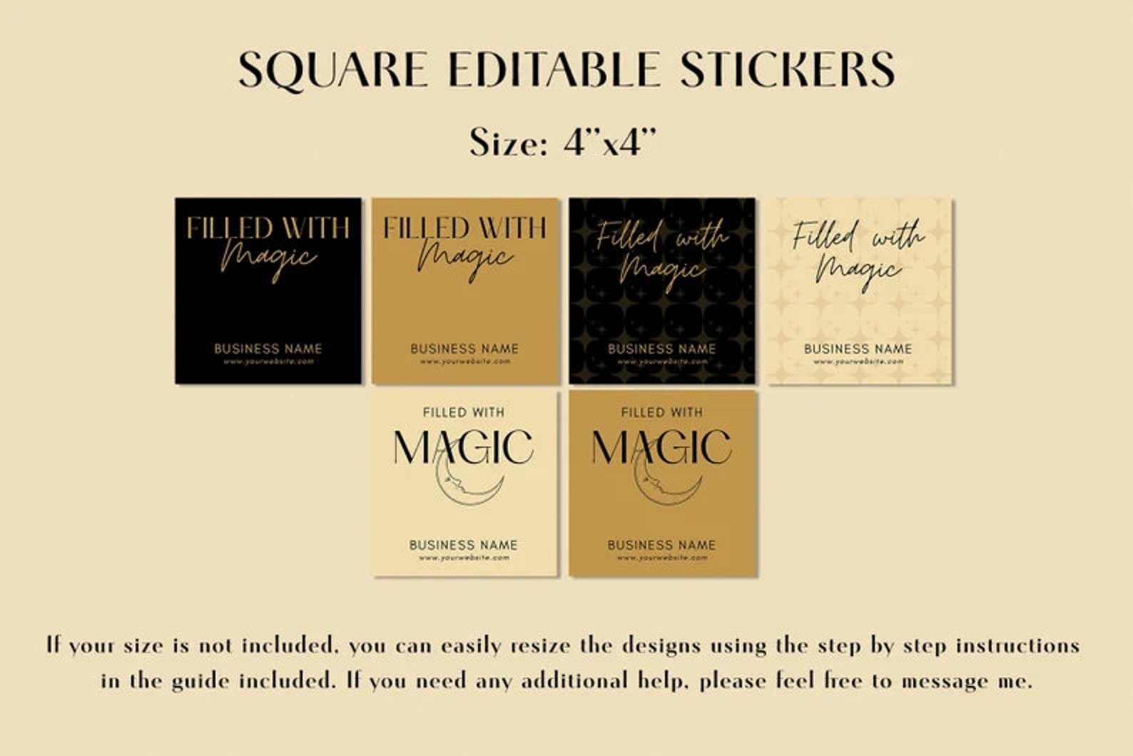 Editable Branded Packaging Template Bundle, Editable Packaging Box ...