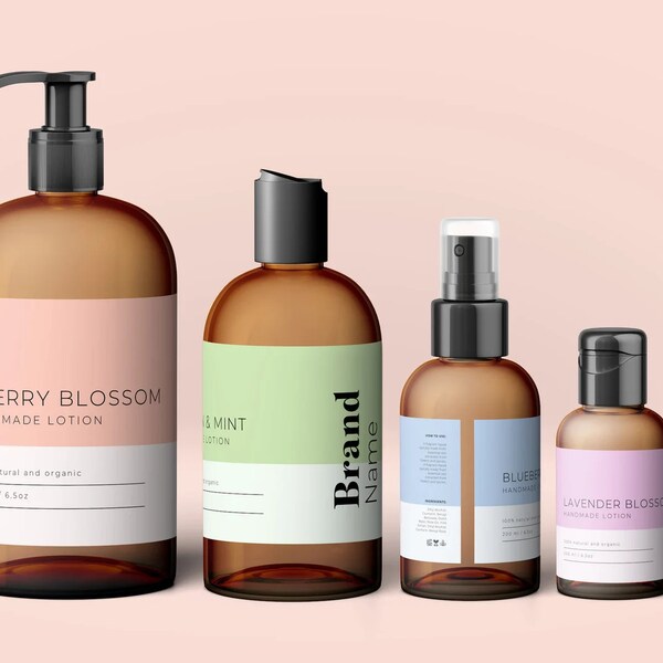 Lotion Labels - Etsy