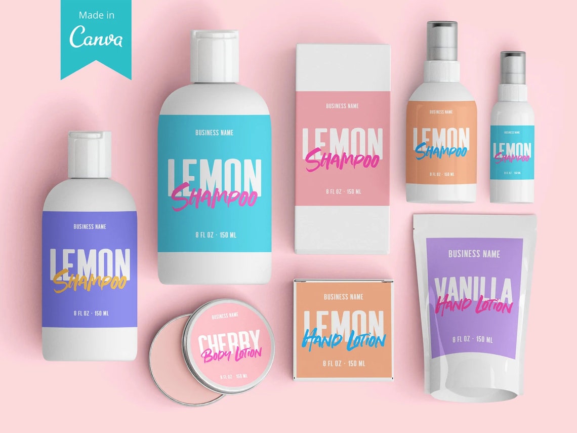 Editable Cosmetic Labels DIY Cosmetic Labels Printable Body - Etsy