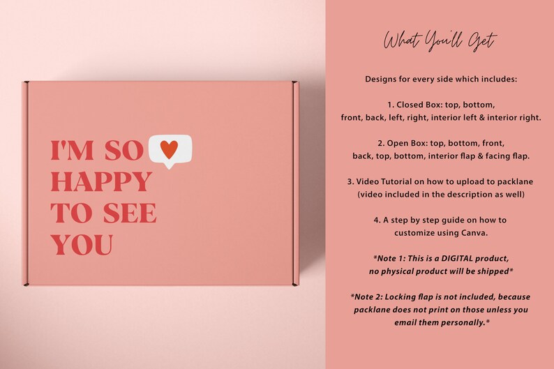 Subscription Box Design Editable Mailer Box Design Template - Etsy