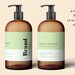Fully Editable Body Product Label Template 4 Sizes DIY Elegant Cosmetic ...