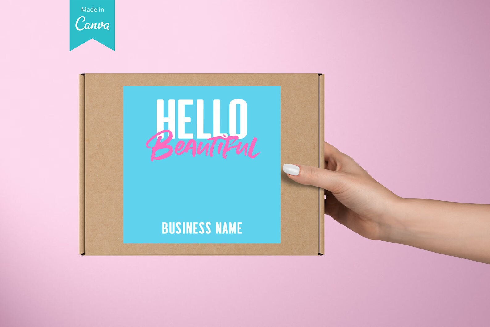 6 Editable Packaging Labels, Custom Packaging Sticker,branded Packaging ...