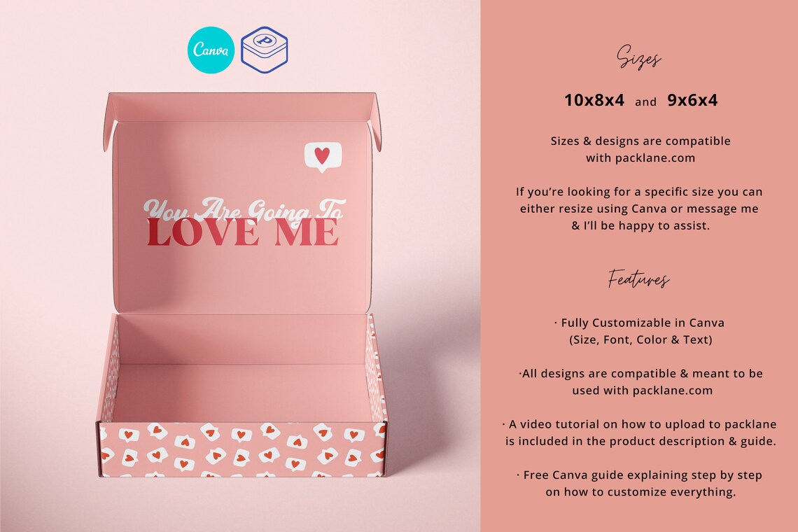 Subscription Box Design Editable Mailer Box Design Template - Etsy