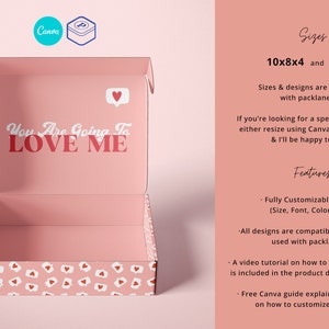 Subscription Box Design, Editable Mailer Box Design Template, Product ...