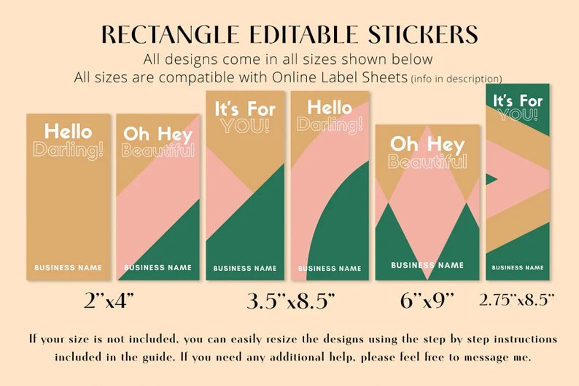 Editable Branded Packaging Template Bundle, Editable Packaging Box ...