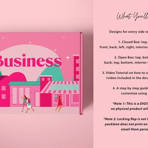 Subscription Box Design, Editable Mailer Box Design Template, Product ...