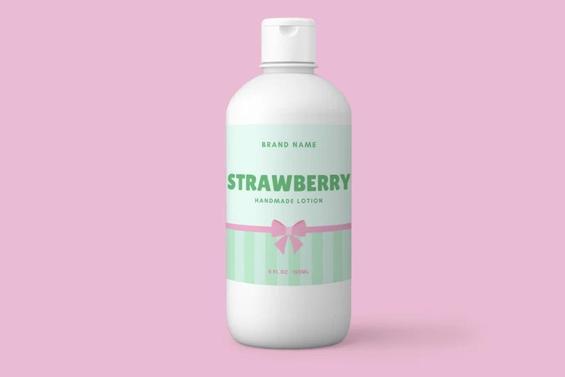 Fully Editable Body Product Label Template 4 Sizes DIY - Etsy