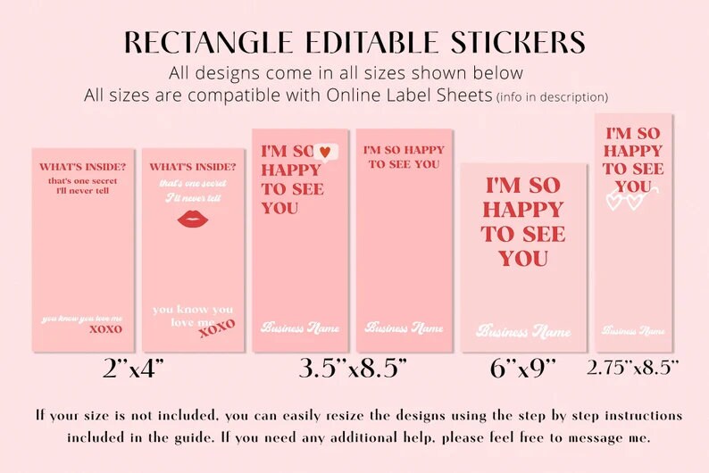 Editable Branded Packaging Template Bundle, Editable Packaging Box ...