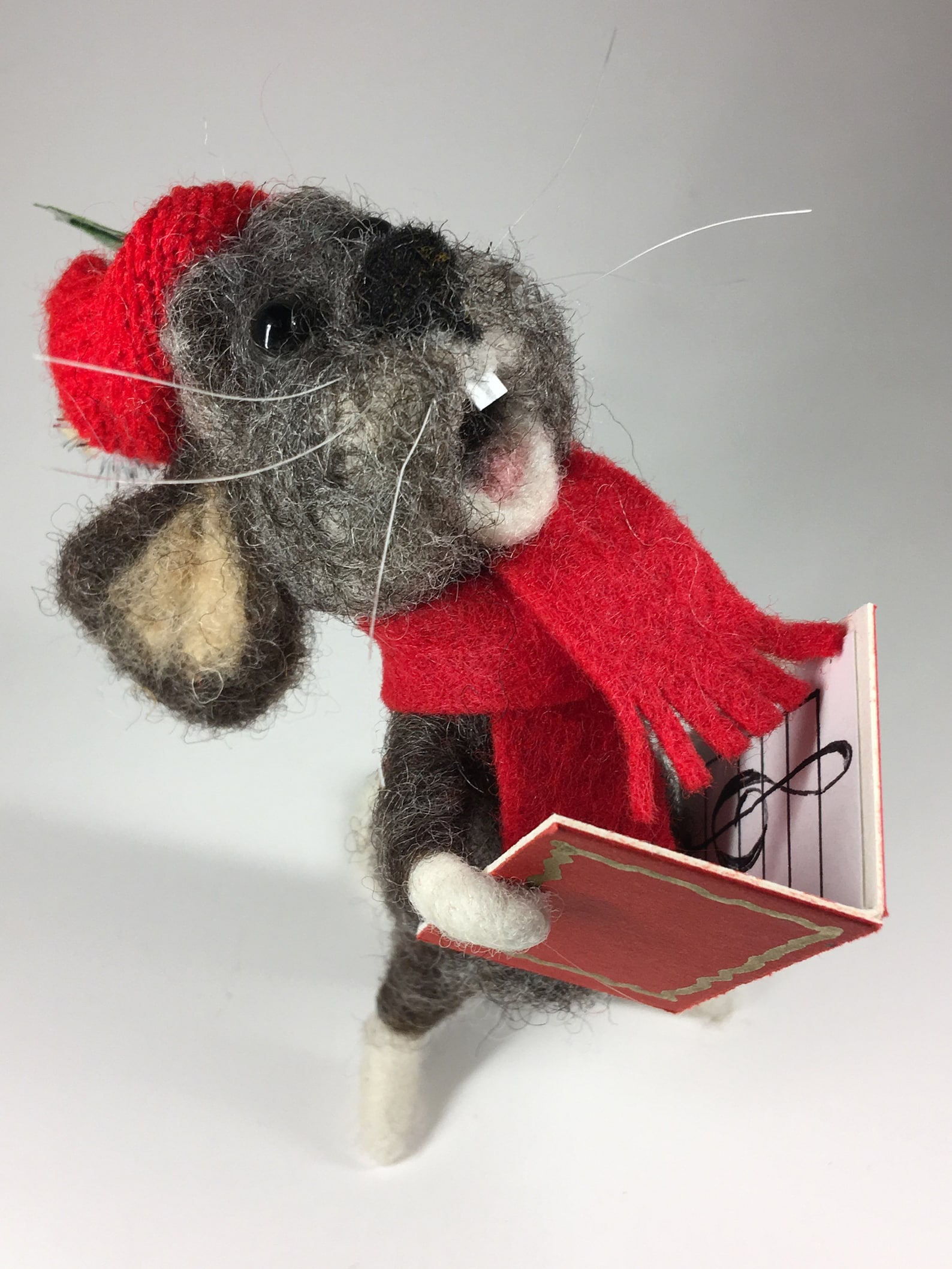 Christmas Mouse Decoration Wool Mouse Needle Felted Mouse - Etsy