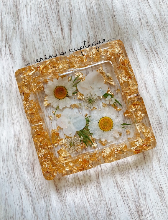 Decorative Trays Home & Living Pressed flower ashtray Home Décor etna ...