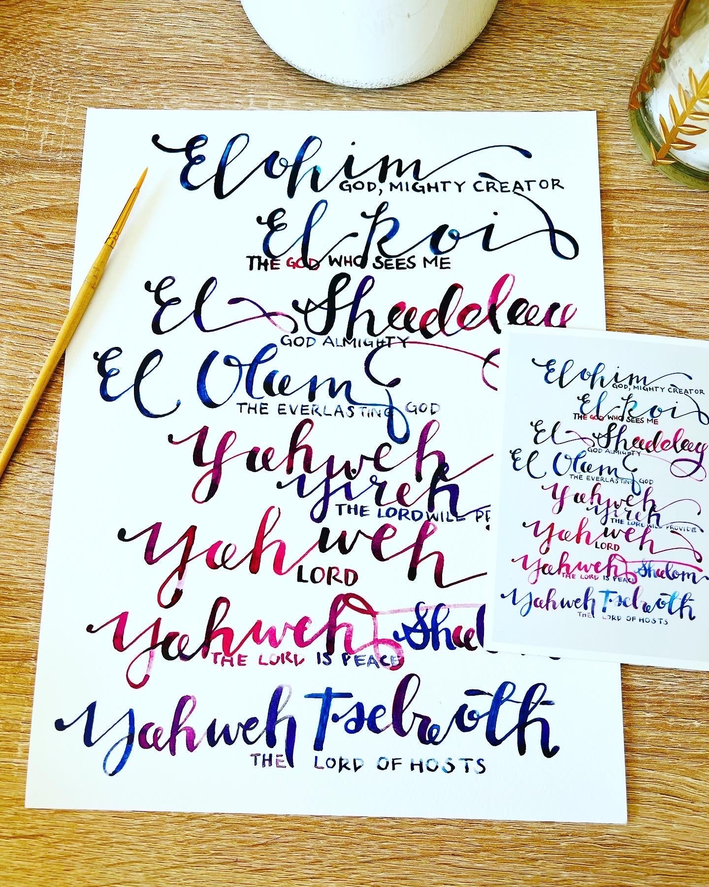 Names of God Print and Sticker - Etsy