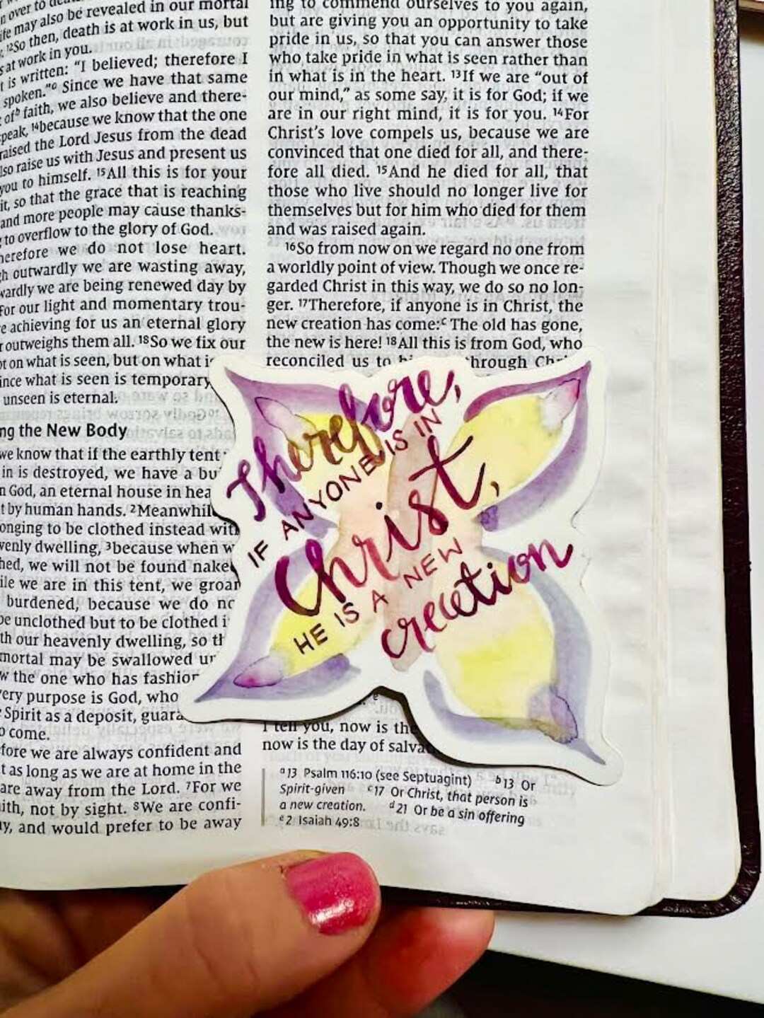 2nd Corinthians 5:17- Custom Sticker - Etsy