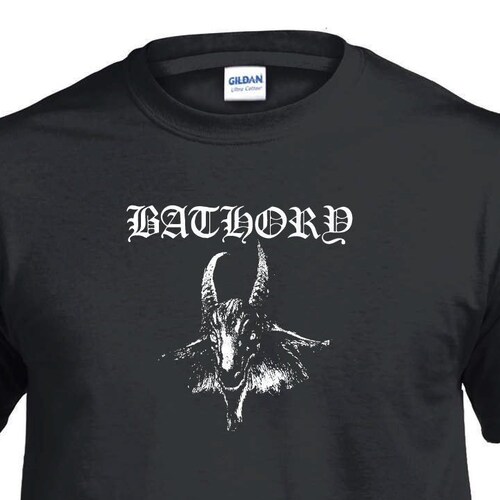 Bathory T Shirt Metal T-shirt Goat Head Music Tee - Etsy