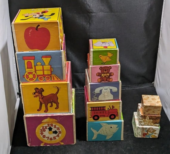 Walt Disney Nesting Boxes Blocks Mickey Mouse Alphabe… - Gem