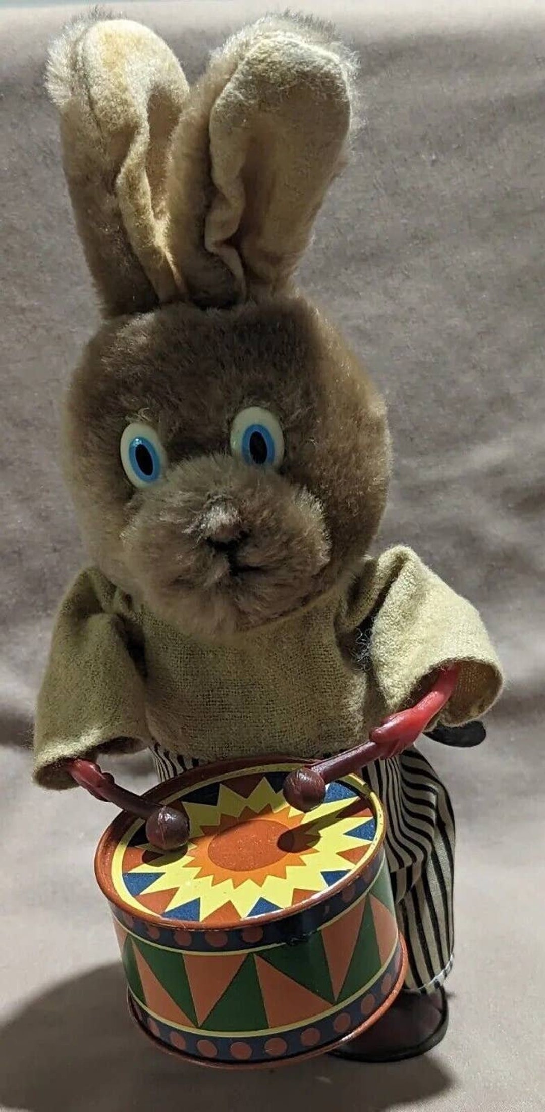 Vintage Russ RAT A TAT Wind up Bunny Rabbit Playing Drums - Etsy