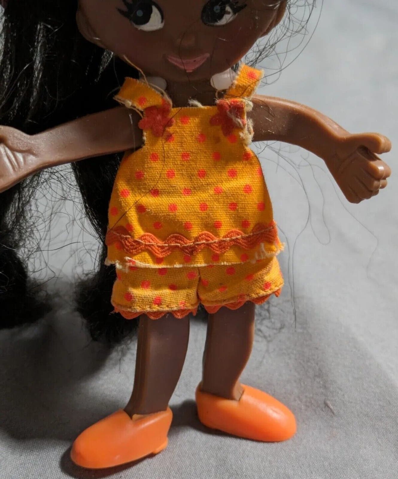Ideal Vintage 1969 Black African American 5 Bendy Flatsy Doll Trixie in ...