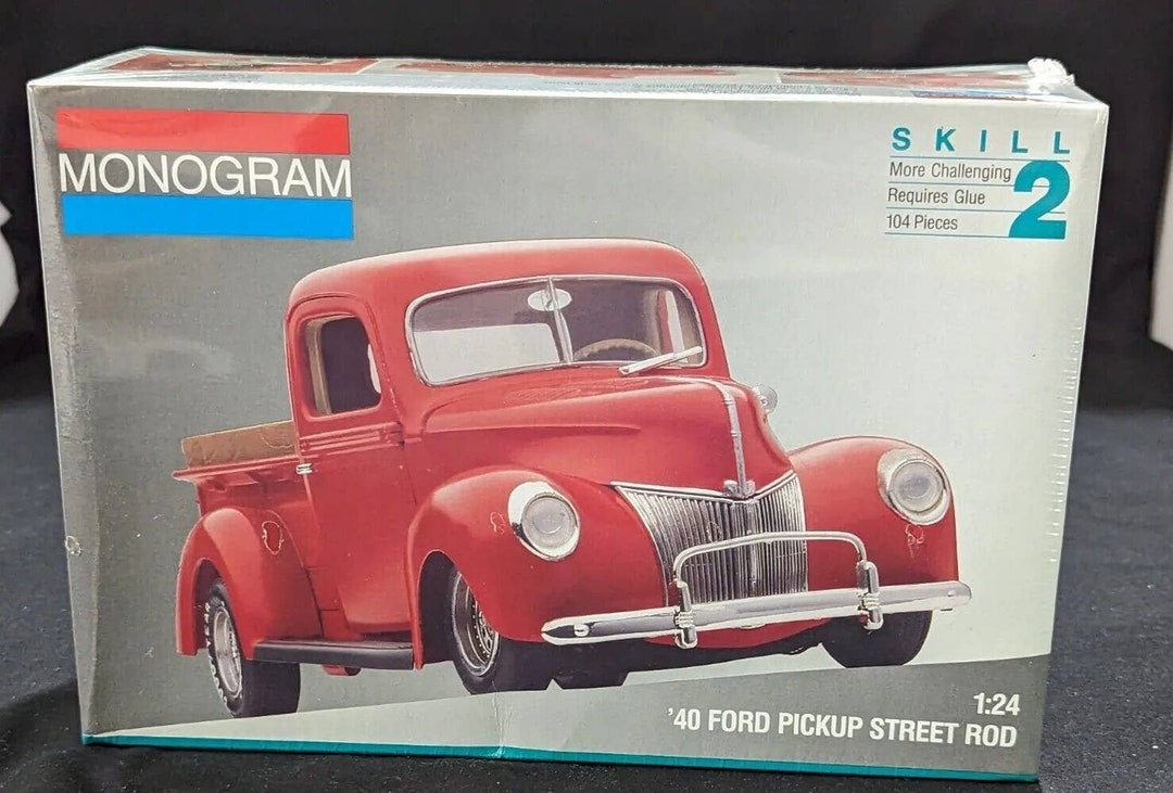 Monogram '40 Red Ford Pickup Street Rod 1:24 Model Kit - Etsy