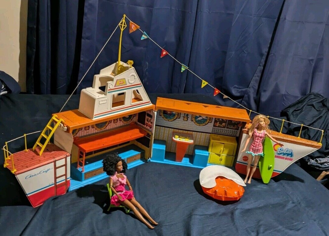 Barbie Dream Boat Mattel Vintage 1974 Chris Craft Ship Yacht With ...
