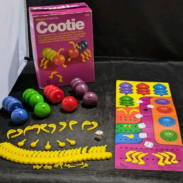 Vintage Cootie Game - Etsy